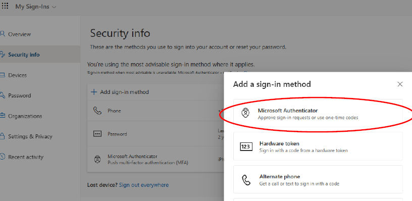 Microsoft Authenticator Enrollment – MAC IT